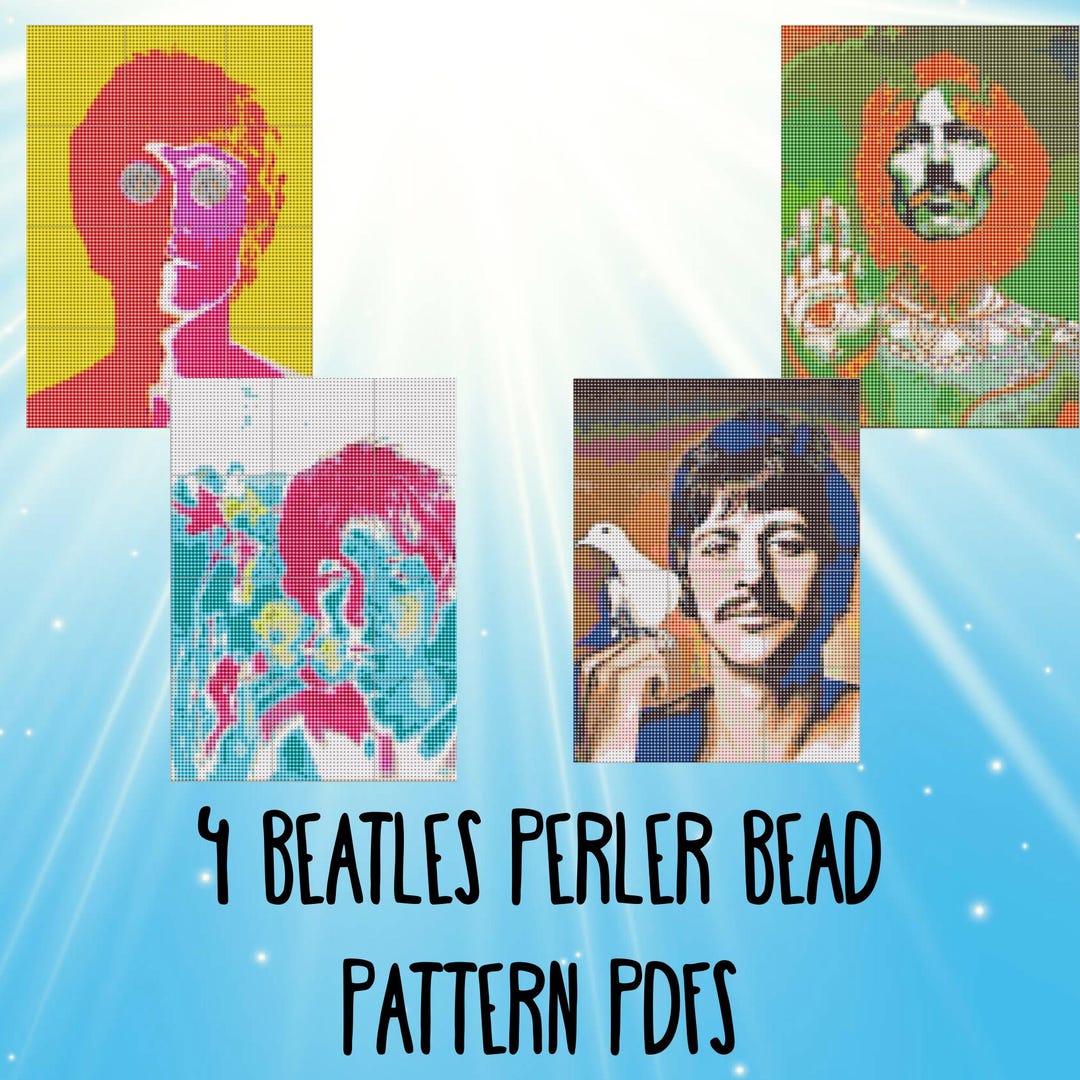 The Beatles Perler Bead Pattern PDF - Etsy