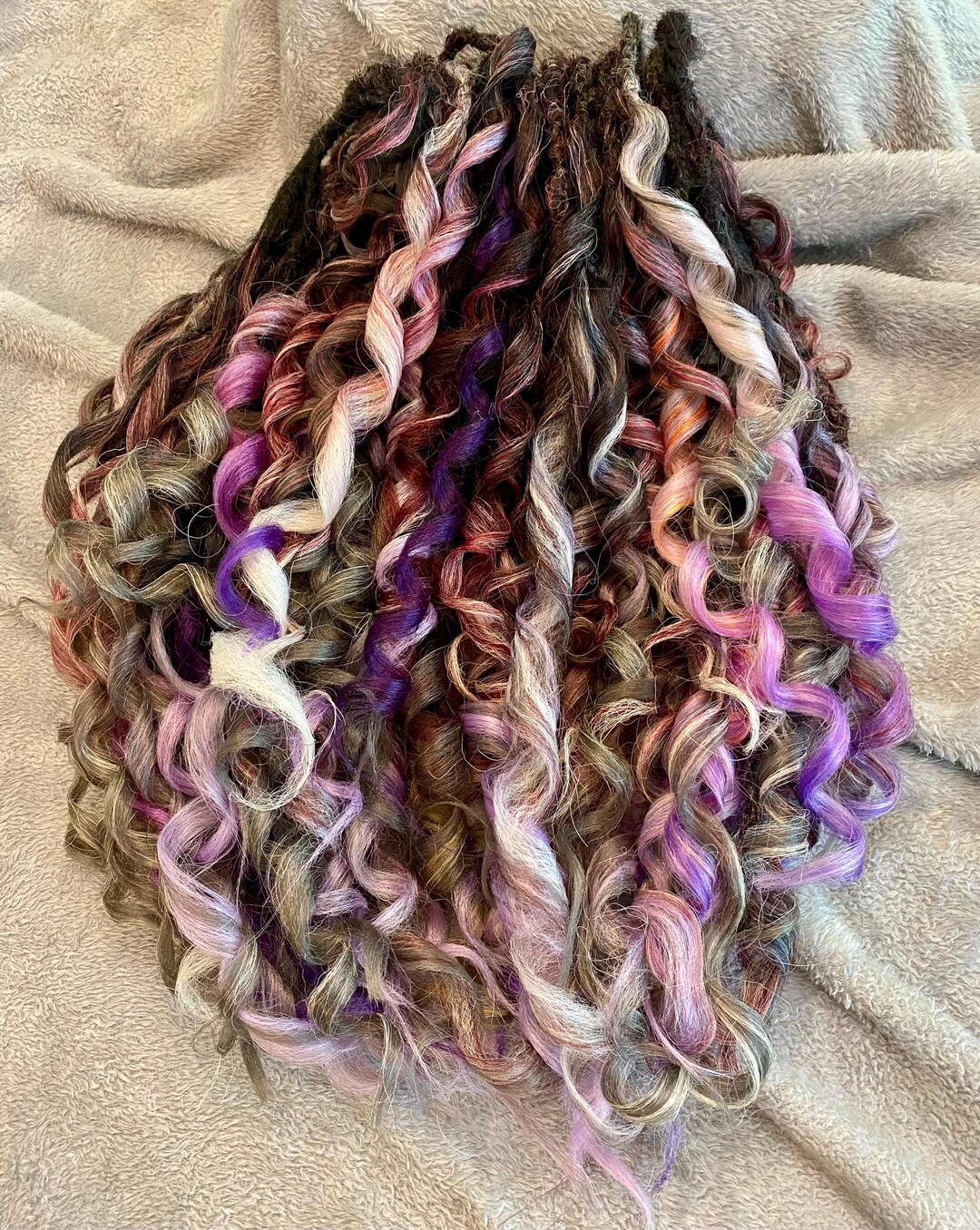 Mystic Current Boho Curly Dreads (50 DE / 24") - Glow in the Dark! - Etsy