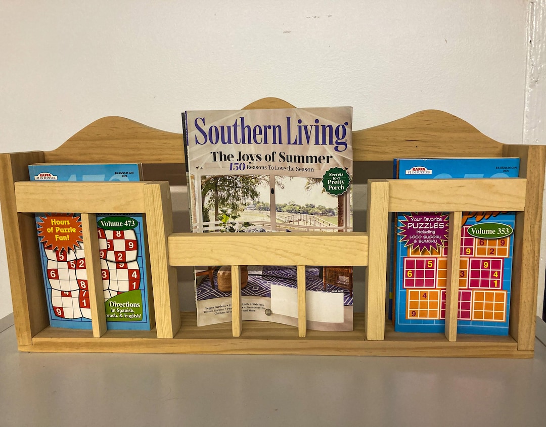 Handcrafted Pine Magazine Rack - Wall Mounted or Tabletop - Etsy