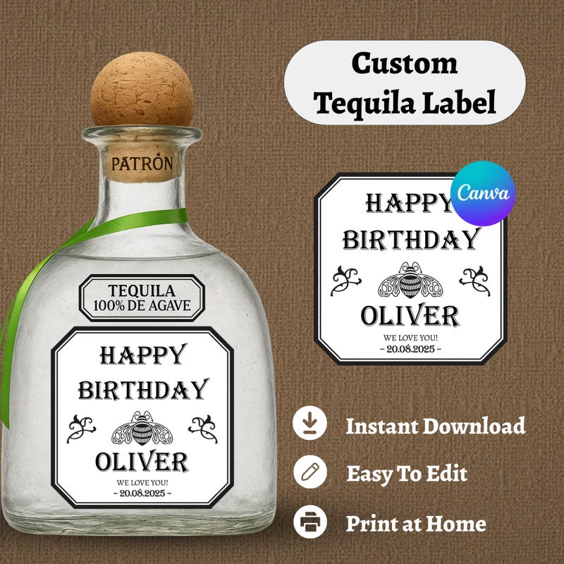 Patron Bottles - Etsy