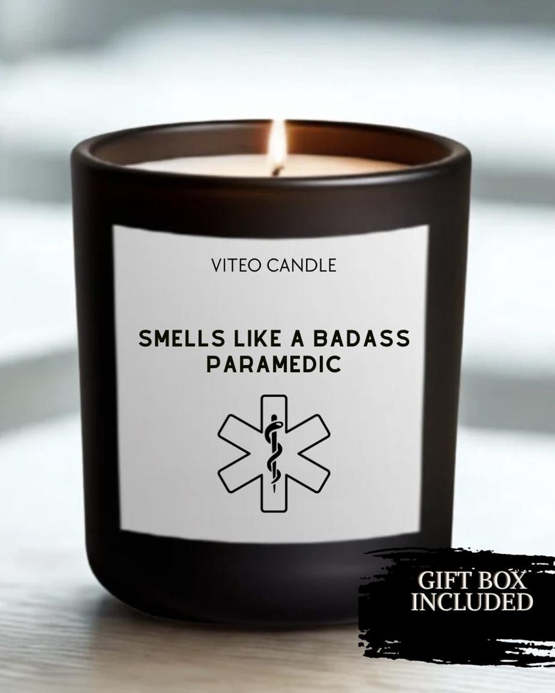 Paramedic Gift Badass Paramedic Custom Candle for EMT Funny Unique ...