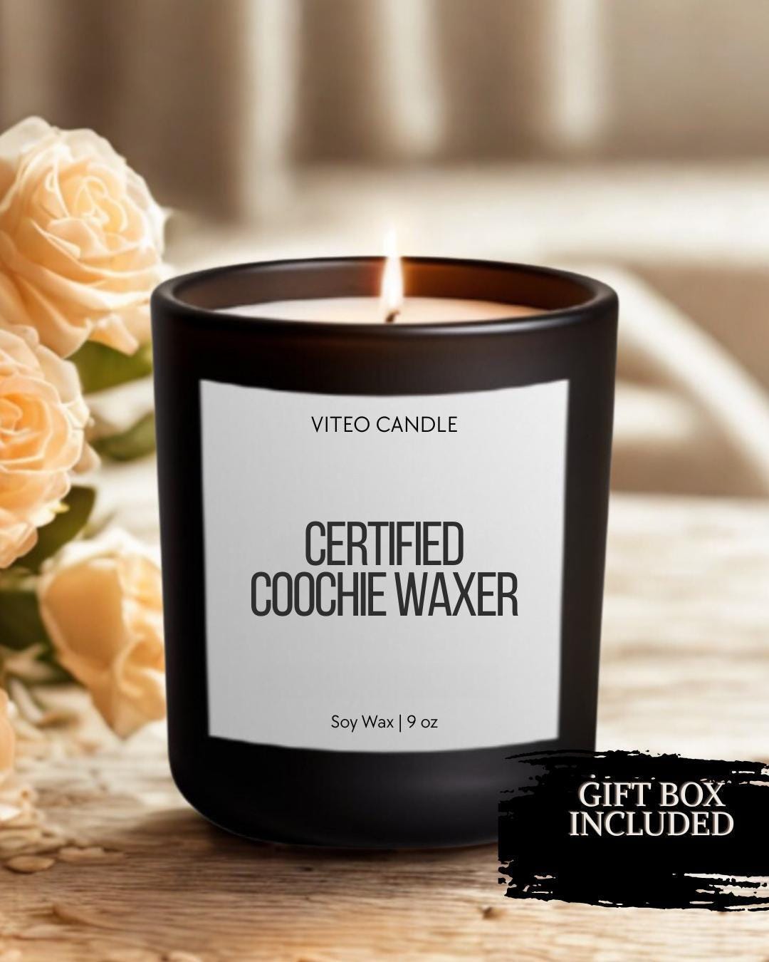 Waxing Gift Certified Coochie Waxer Candle Funny Waxer Gift Esthetician ...