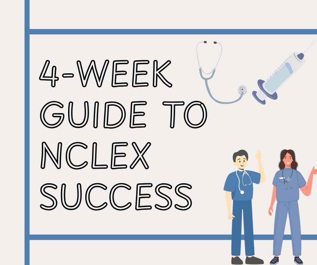 NCLEX Study Schedule - 30 Day Grind - Etsy