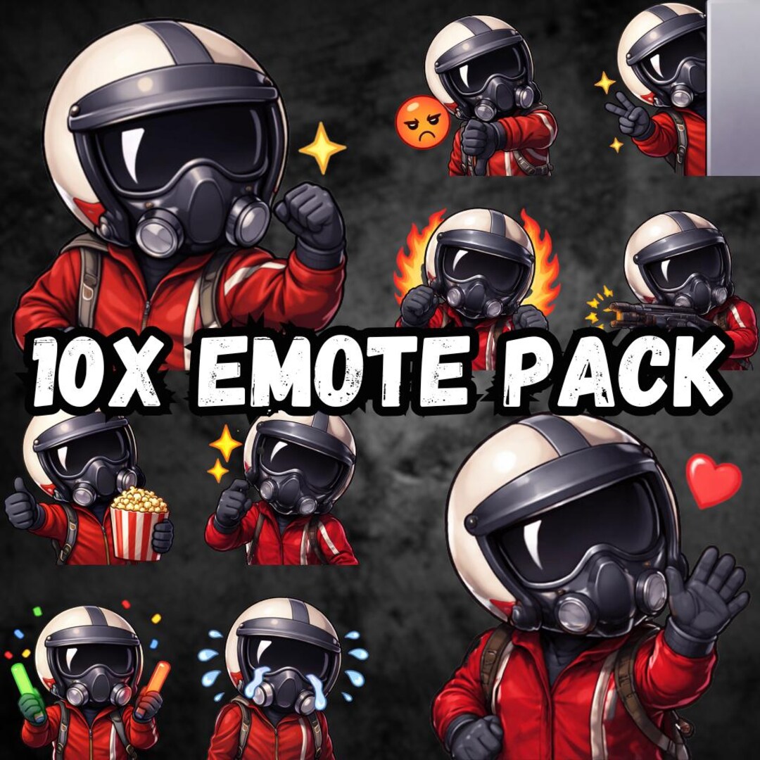 Arc Raiders Twitch Emotes | Sci-fi Streamer 10-emote Pack (PNG Files ...