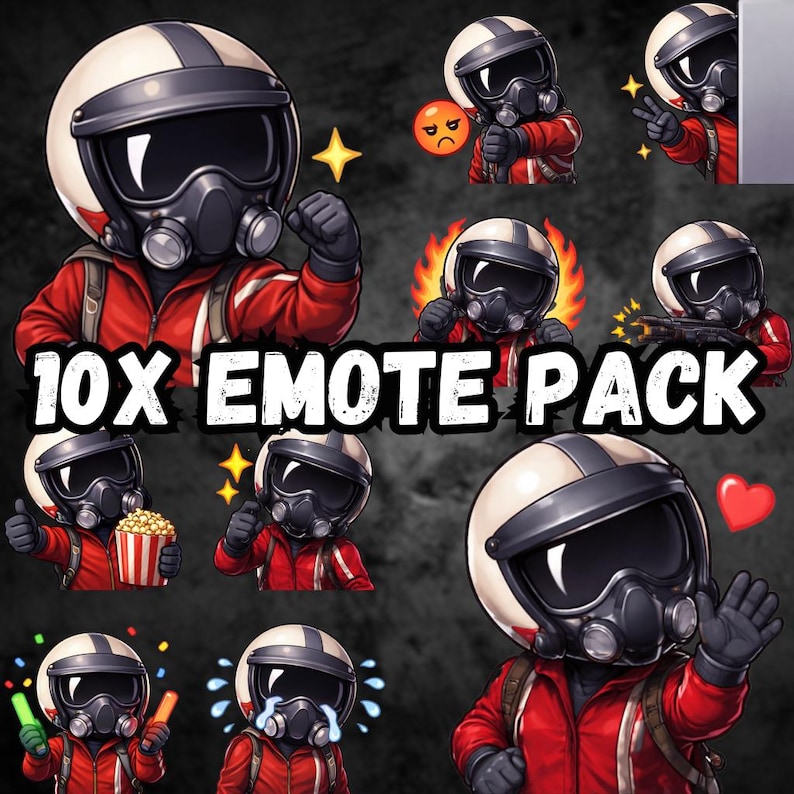 Arc Raiders Twitch Emotes | Sci-fi Streamer 10-emote Pack (PNG Files ...