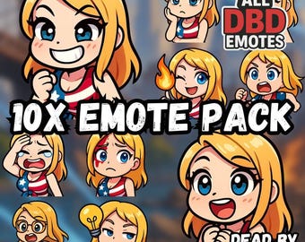 Dead by Daylight Leon S. Kennedy Emotes – 12x Twitch & Discord Emote ...