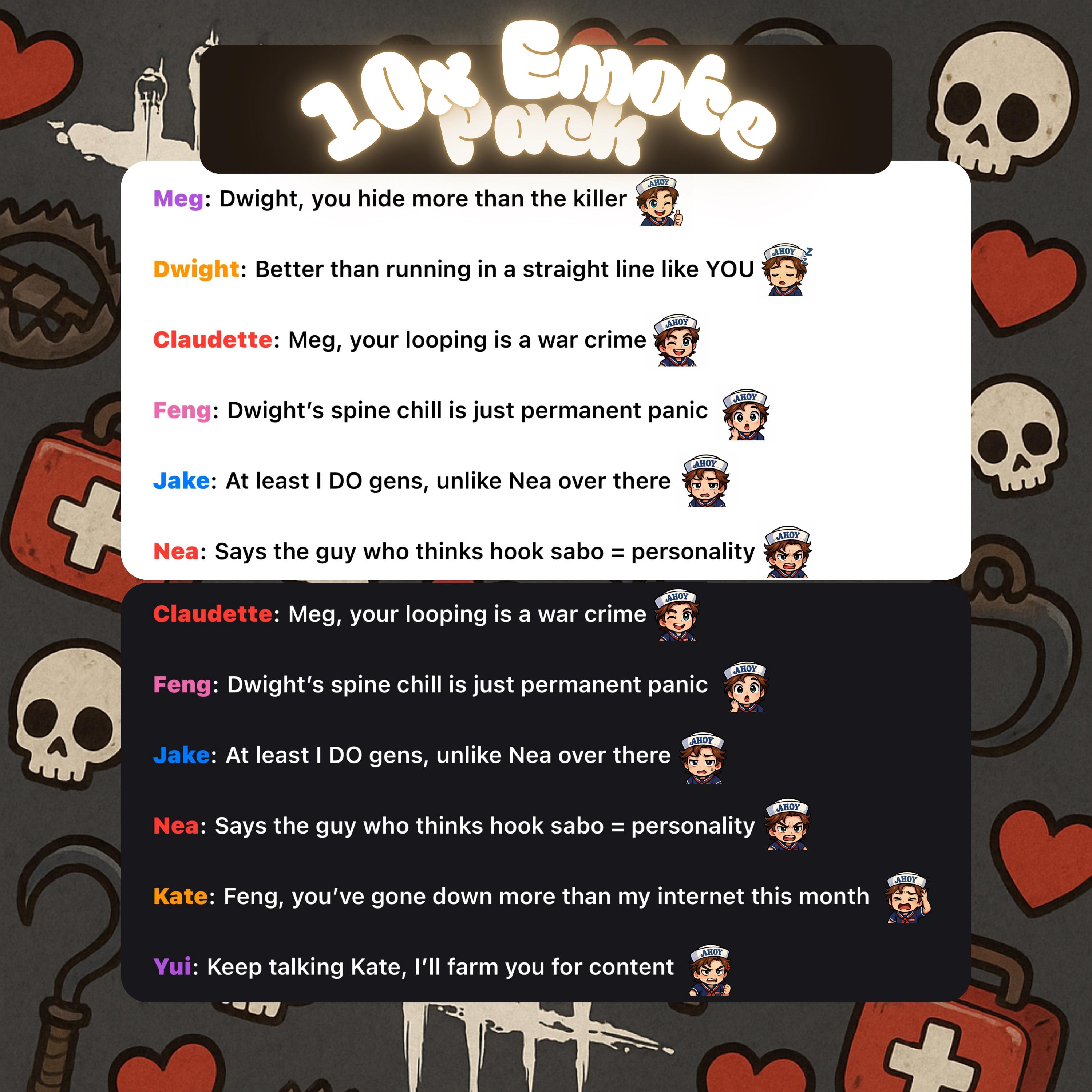 Chibi Steve Twitch Emotes: DBD Streamer Icons (digital Download) - Etsy