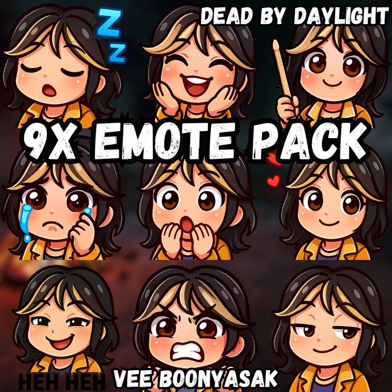 Vee Boonyasak Chibi Emotes | Dead by Daylight, Twitch & Discord ...