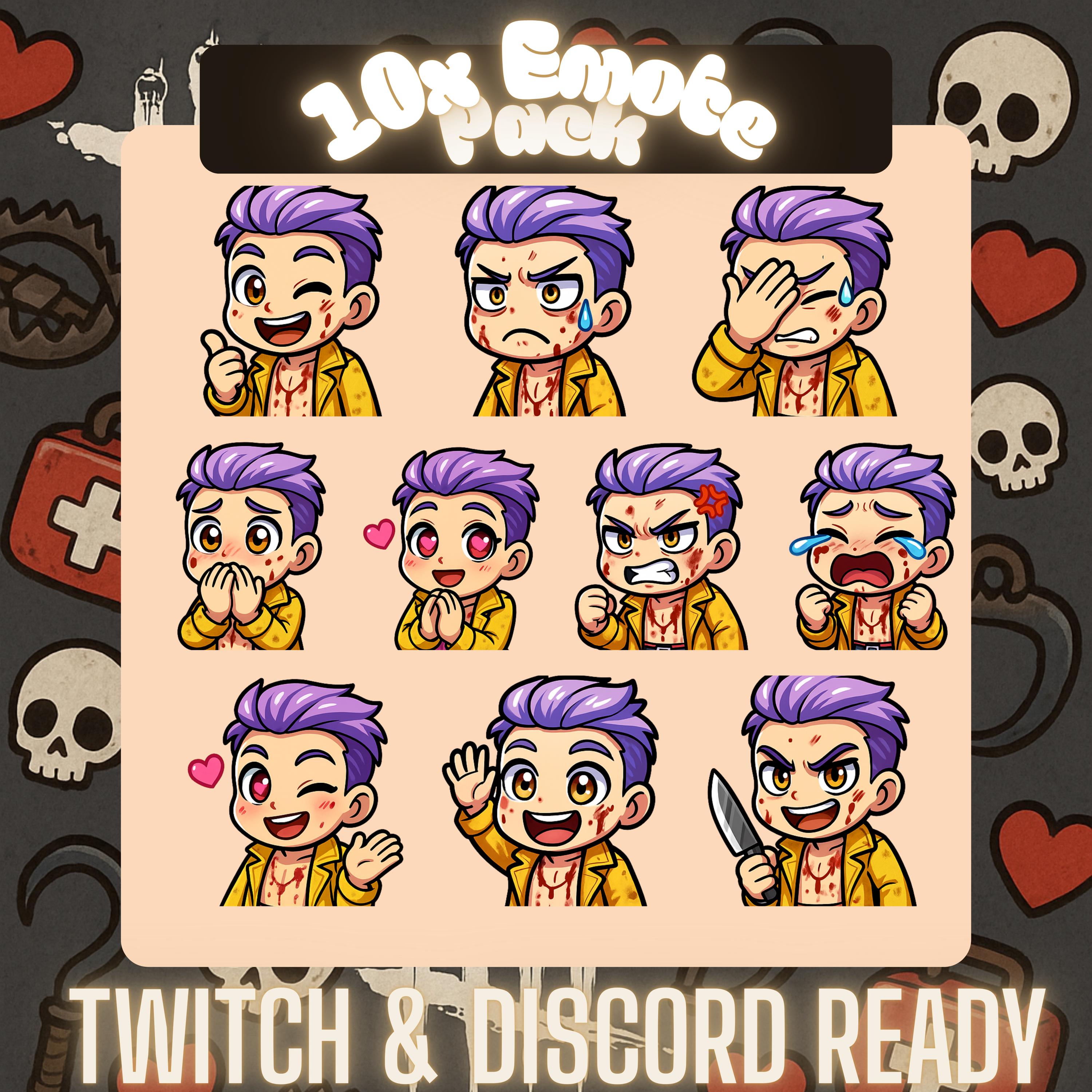 The Trickster Emote Pack | DBD Chibi Twitch Streamer Icons (instant ...
