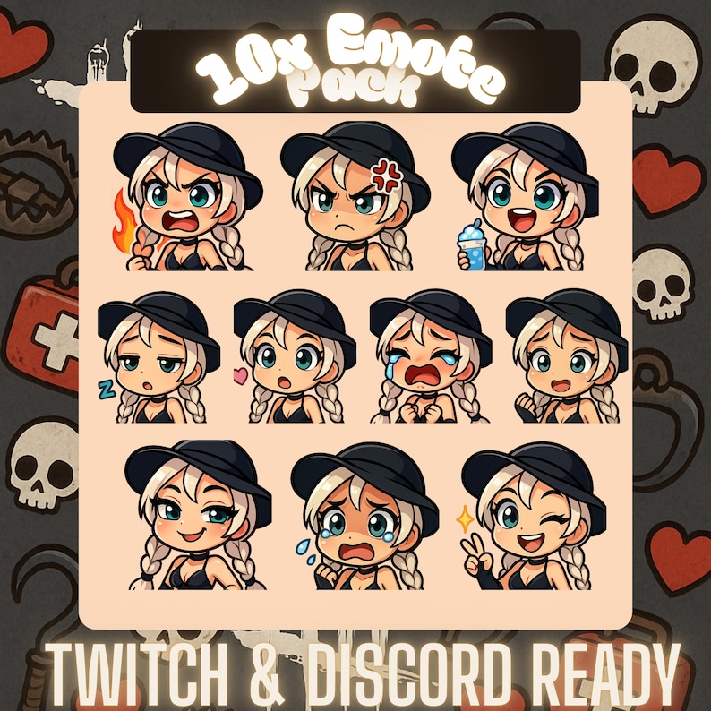 Chibi Sable Ward Emote Pack | Dead by Daylight Twitch & Discord ...