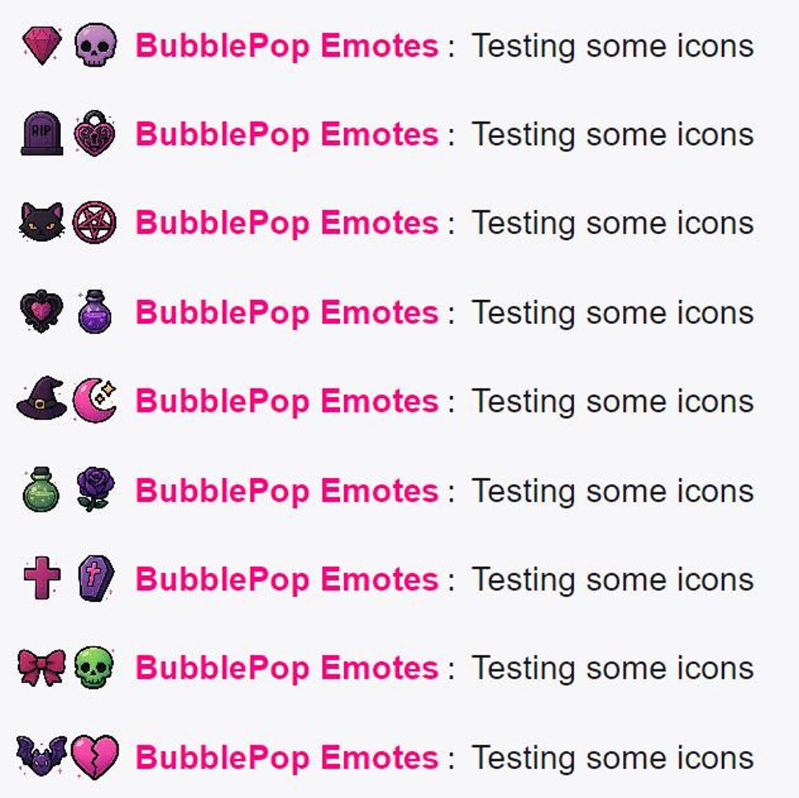 Cursed Cuties Twitch Sub Badges – Spooky Goth Kawaii Emotes - Etsy