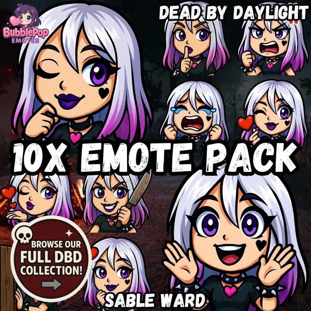Paquete de gestos de Sable Ward: 10 gestos de Twitch de Dead by ...