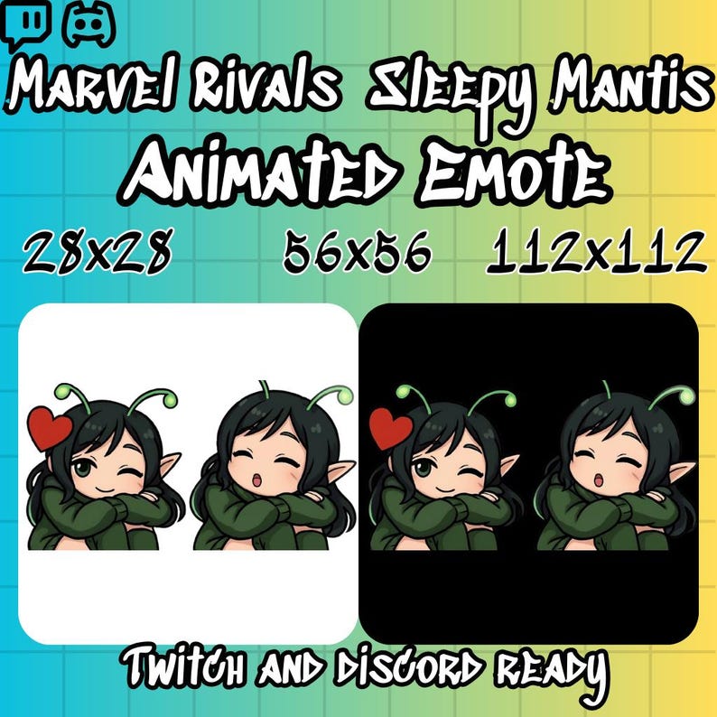 Marvel Rivals Sleepy Mantis Animated Emote – Cute Twitch & Discord ...