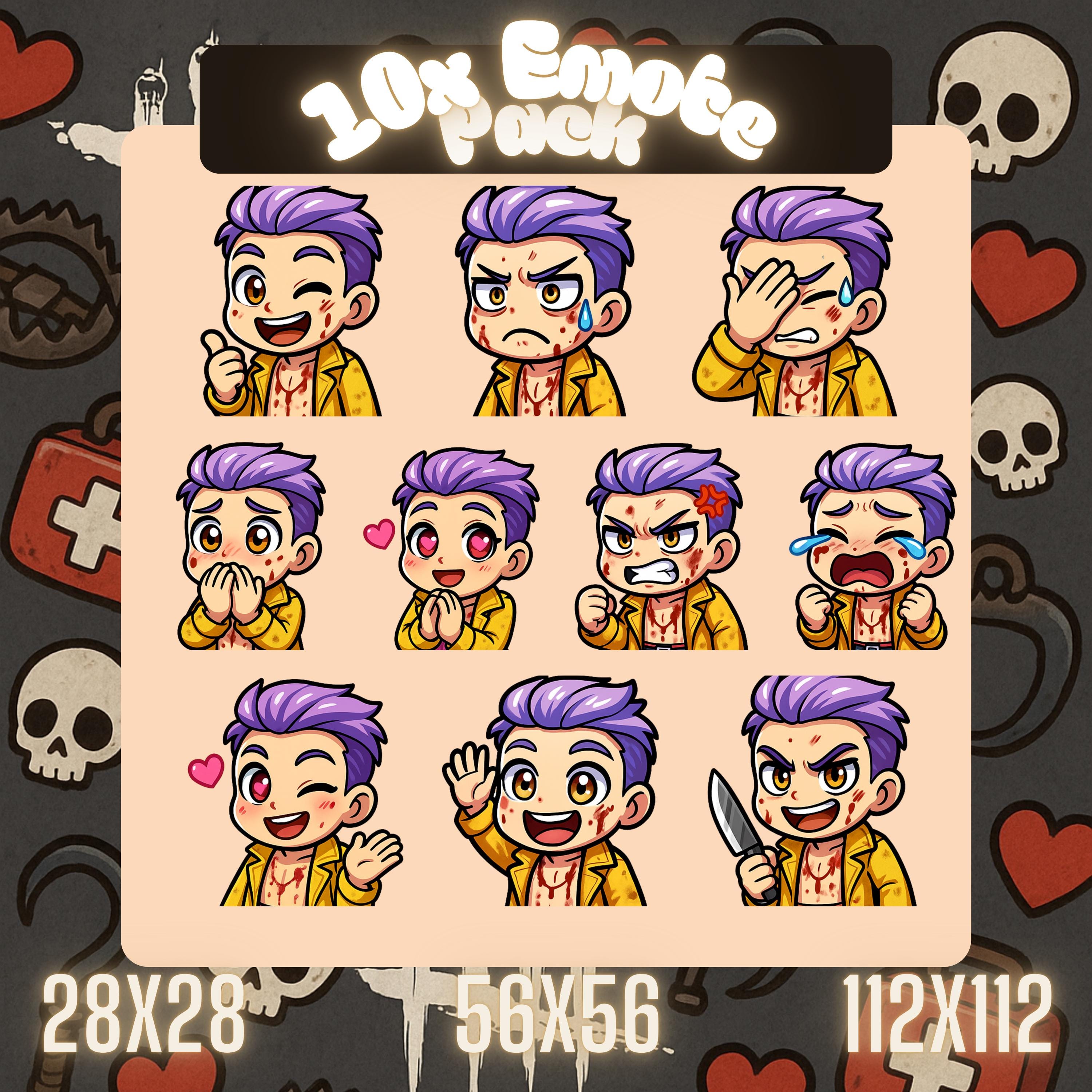 The Trickster Emote Pack | DBD Chibi Twitch Streamer Icons (instant ...