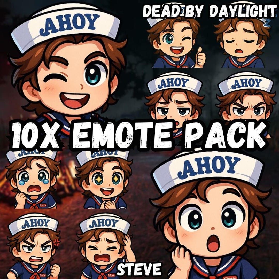Emotes de Twitch de Chibi Steve: Iconos de streamer de DBD (Descarga ...