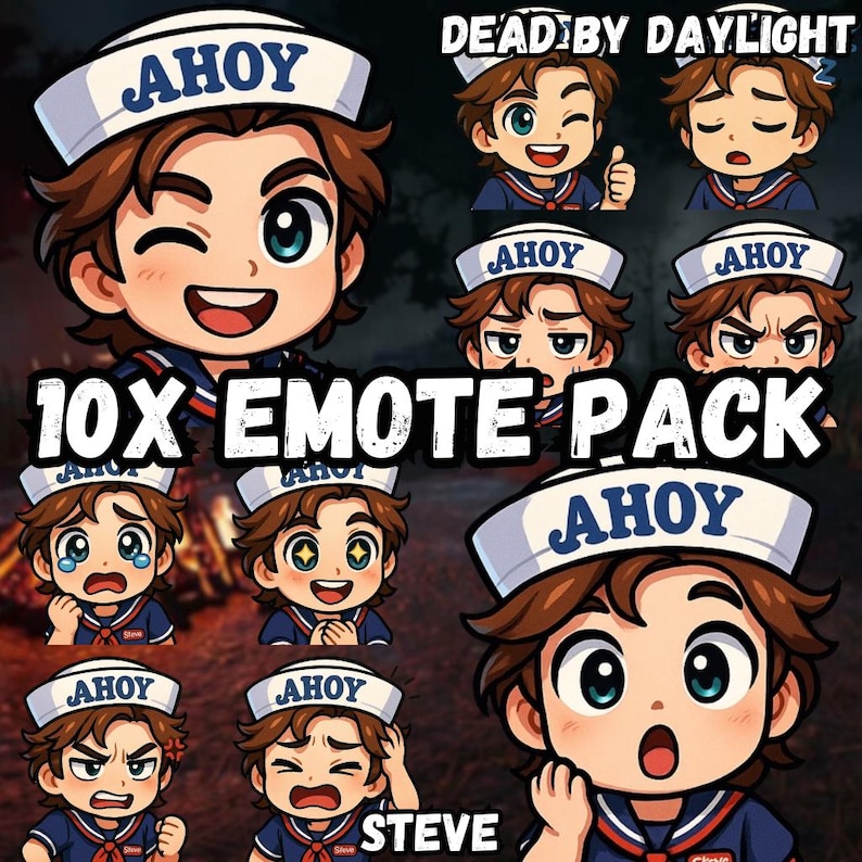 Chibi Steve Twitch Emotes: DBD Streamer Icons (digital Download) - Etsy