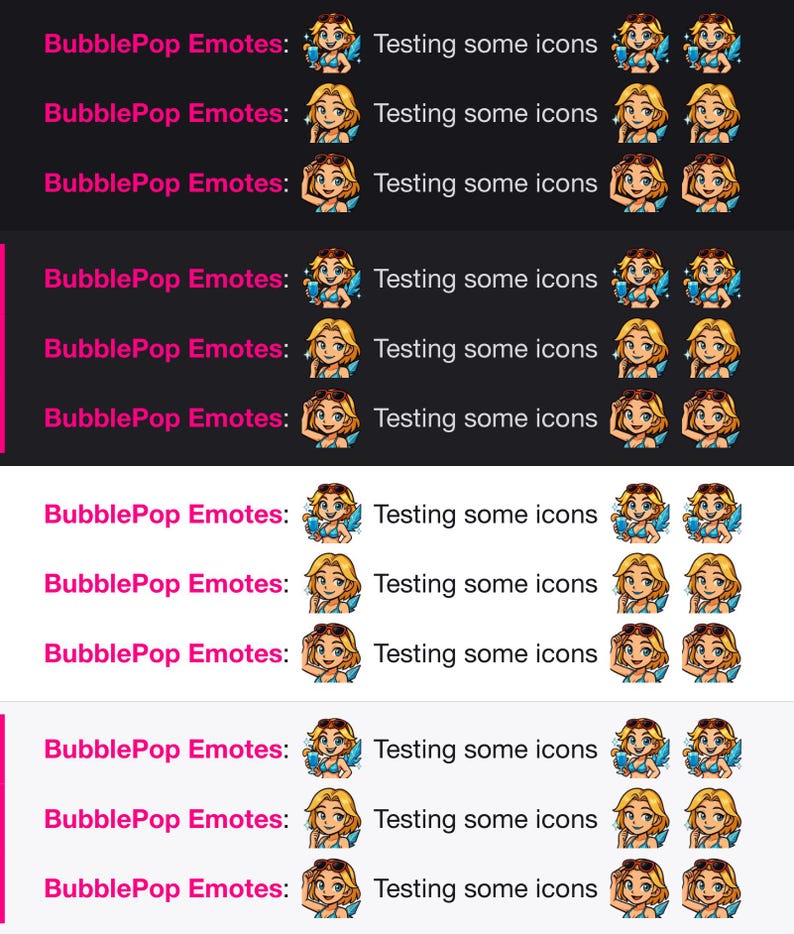 Emma Frost Summer Twitch Emotes – Marvel Rivals 3-pack | Beach Vibes ...