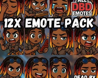 Dead by Daylight Leon S. Kennedy Emotes – 12x Twitch & Discord Emote ...