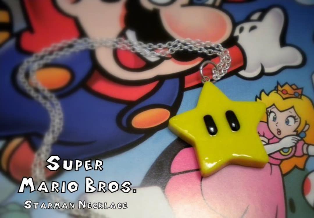 Starman Necklace - Super Mario Bros - Nintendo - Etsy