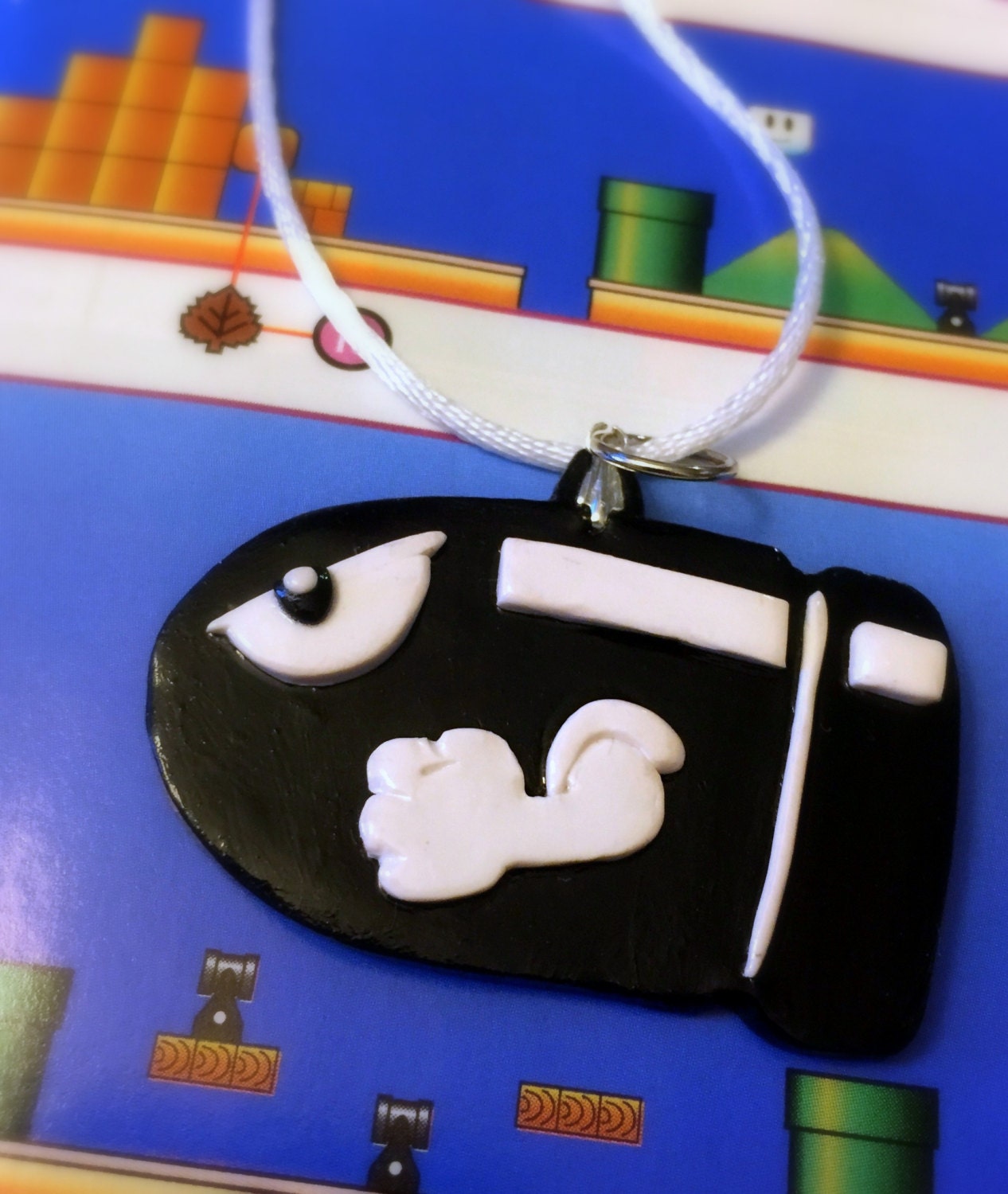 Bullet Bill Necklace - Super Mario Bros - Nintendo - Etsy UK