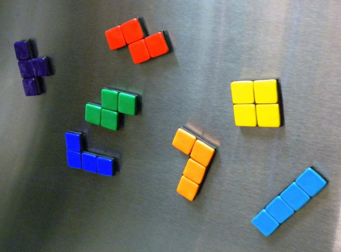 Tetris Magnet Set 7 Pieces Nintendo - Etsy