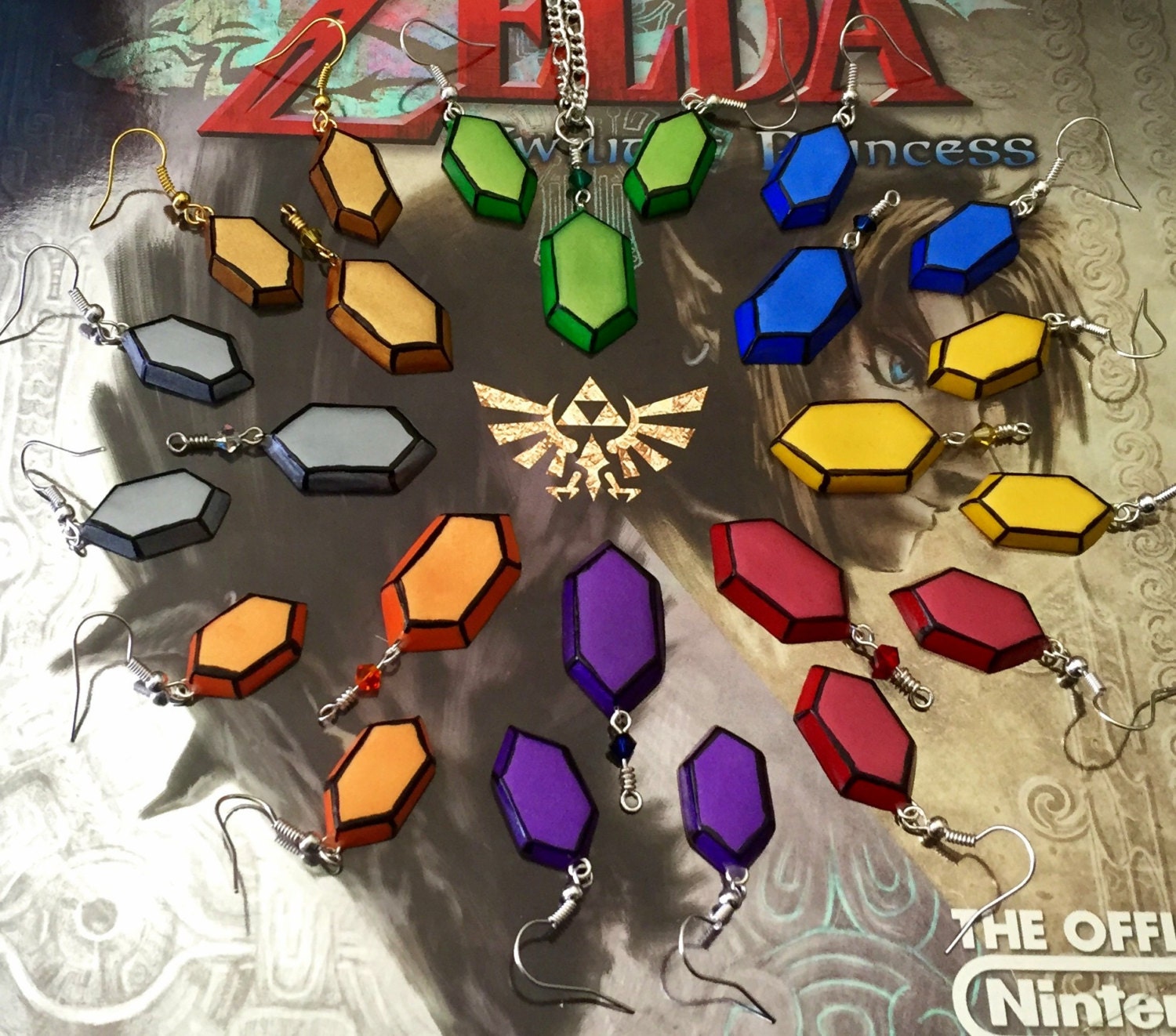 Rupee Necklace - Choose Your Color - Legend of Zelda - Nintendo - Etsy