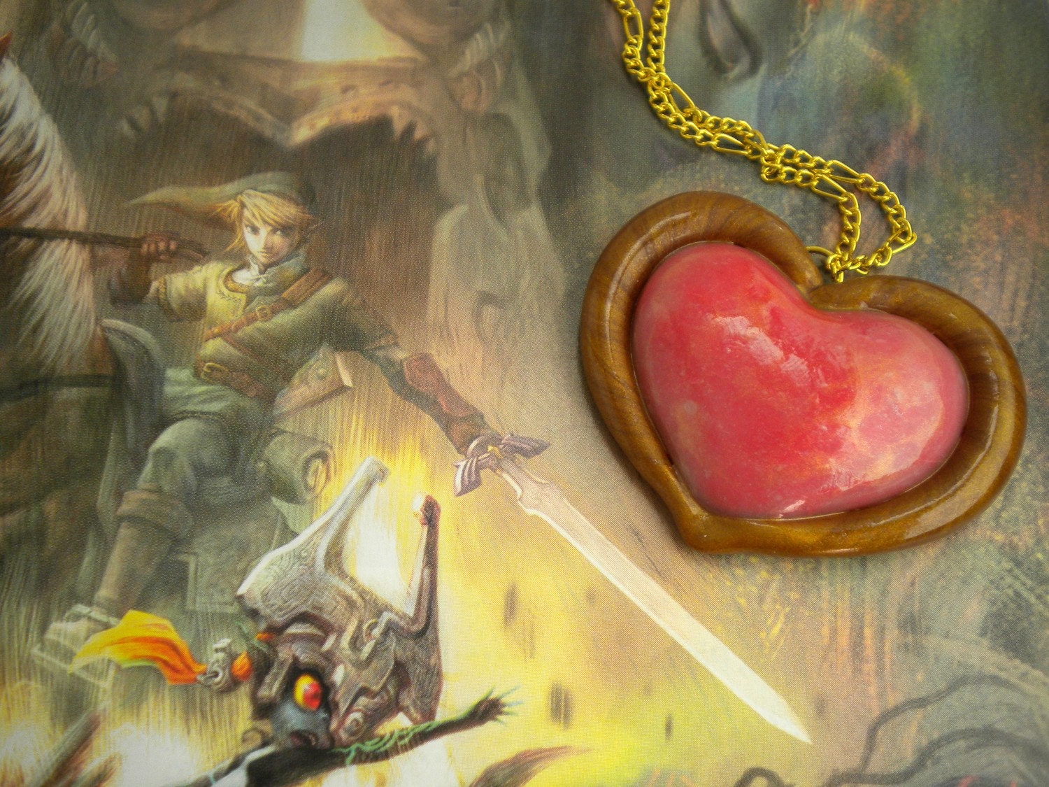 Twilight Princess Heart Container Necklace - Legend of Zelda - Nintendo ...