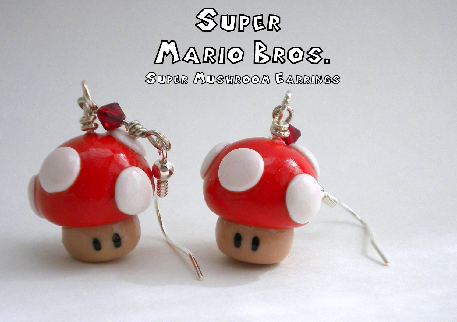 Mario mushroom earrings store