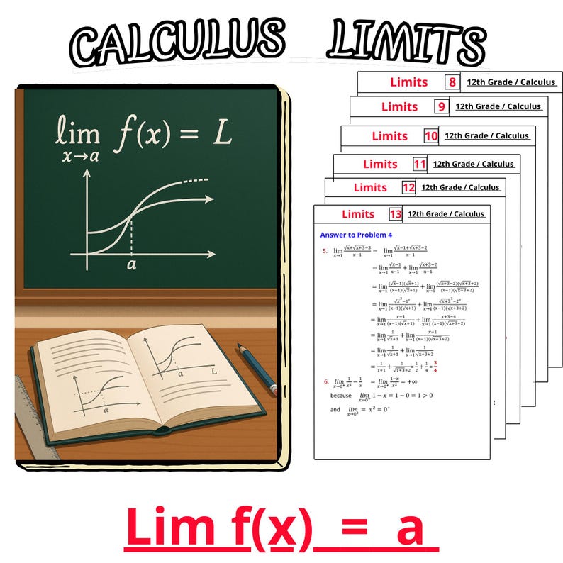 Calculus Limits Worksheets | 12th Grade Math Lesson With Problems ...