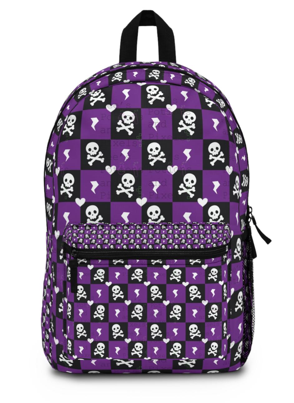 Purple and Black Checkered Emo Scene Digital Pattern - Etsy