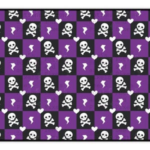 Purple and Black Checkered Emo Scene Digital Pattern - Etsy