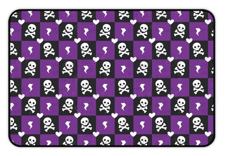 Purple and Black Checkered Emo Scene Digital Pattern - Etsy