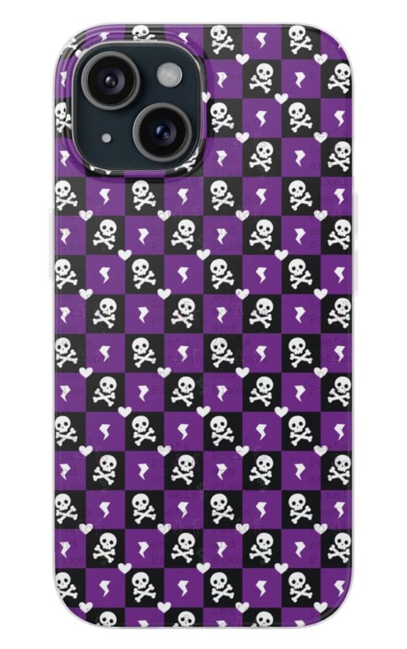 Purple and Black Checkered Emo Scene Digital Pattern - Etsy