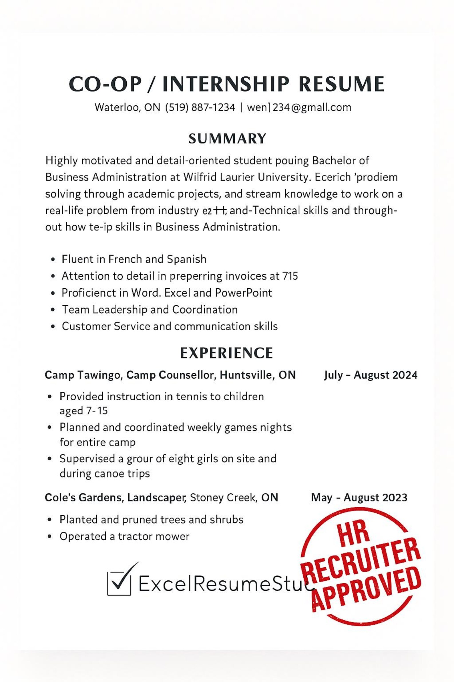 Student Resume Template | Ats-friendly Student Resume | Editable ...