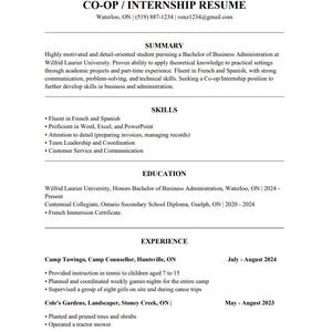 Student Resume Template | Ats-friendly Student Resume | Editable ...