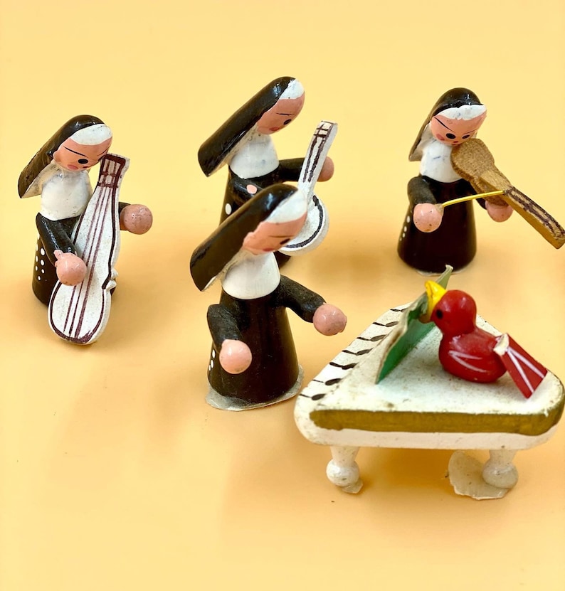 Vintage Shackman Miniature Nun Musical Band - Etsy