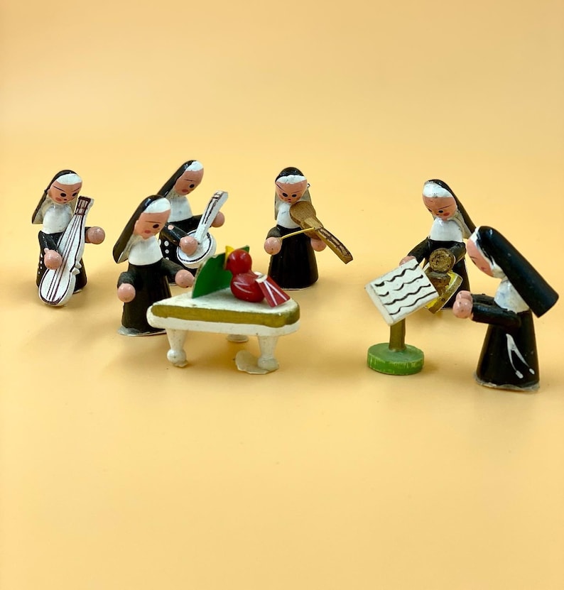 Vintage Shackman Miniature Nun Musical Band - Etsy