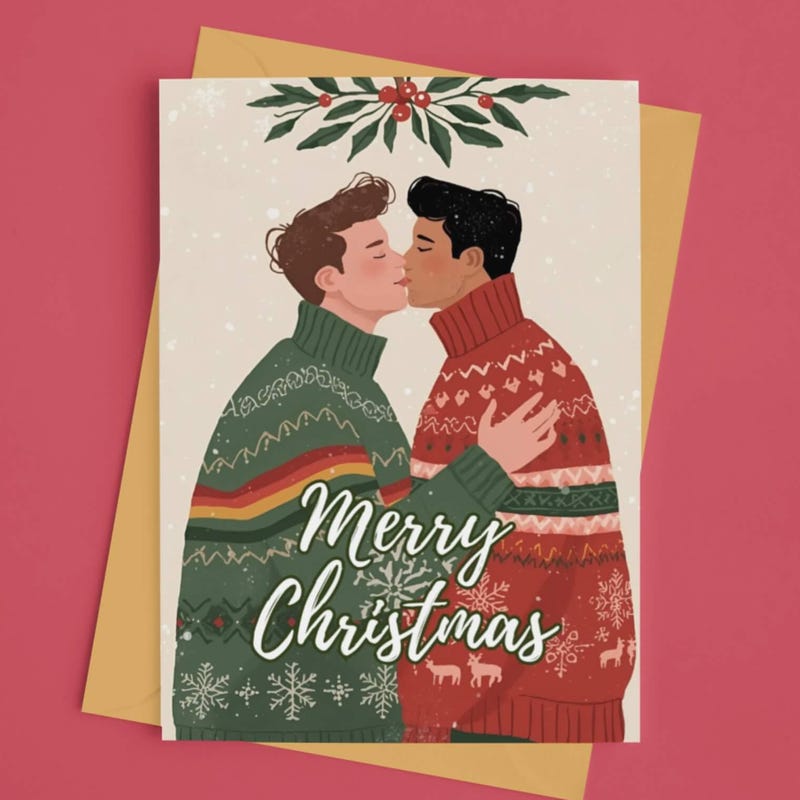 Lgbt Christmas Cards - Etsy