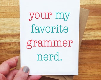 Nerd thank you card | Etsy