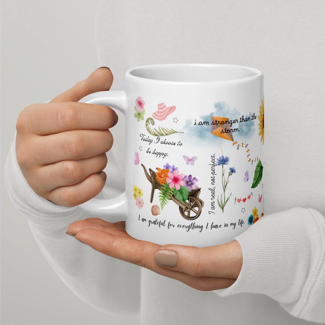 Positive Affirmation Motivational Coffee Mug Gift Daily Affirmation Mug ...