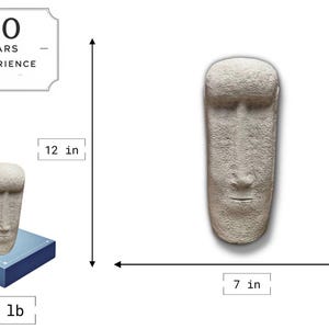 Easter Island Style Decoration Moai Head Figure Concrete Moai Head ...