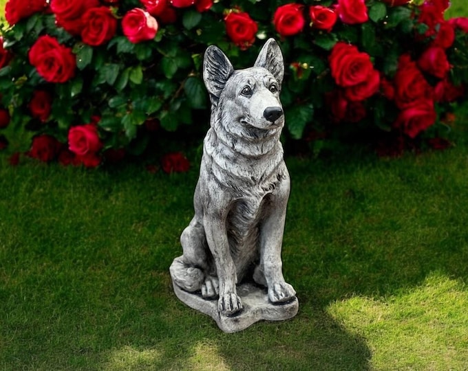 German Shepherd Statue, Concrete Dog Statues, Cement Statue, Police ...