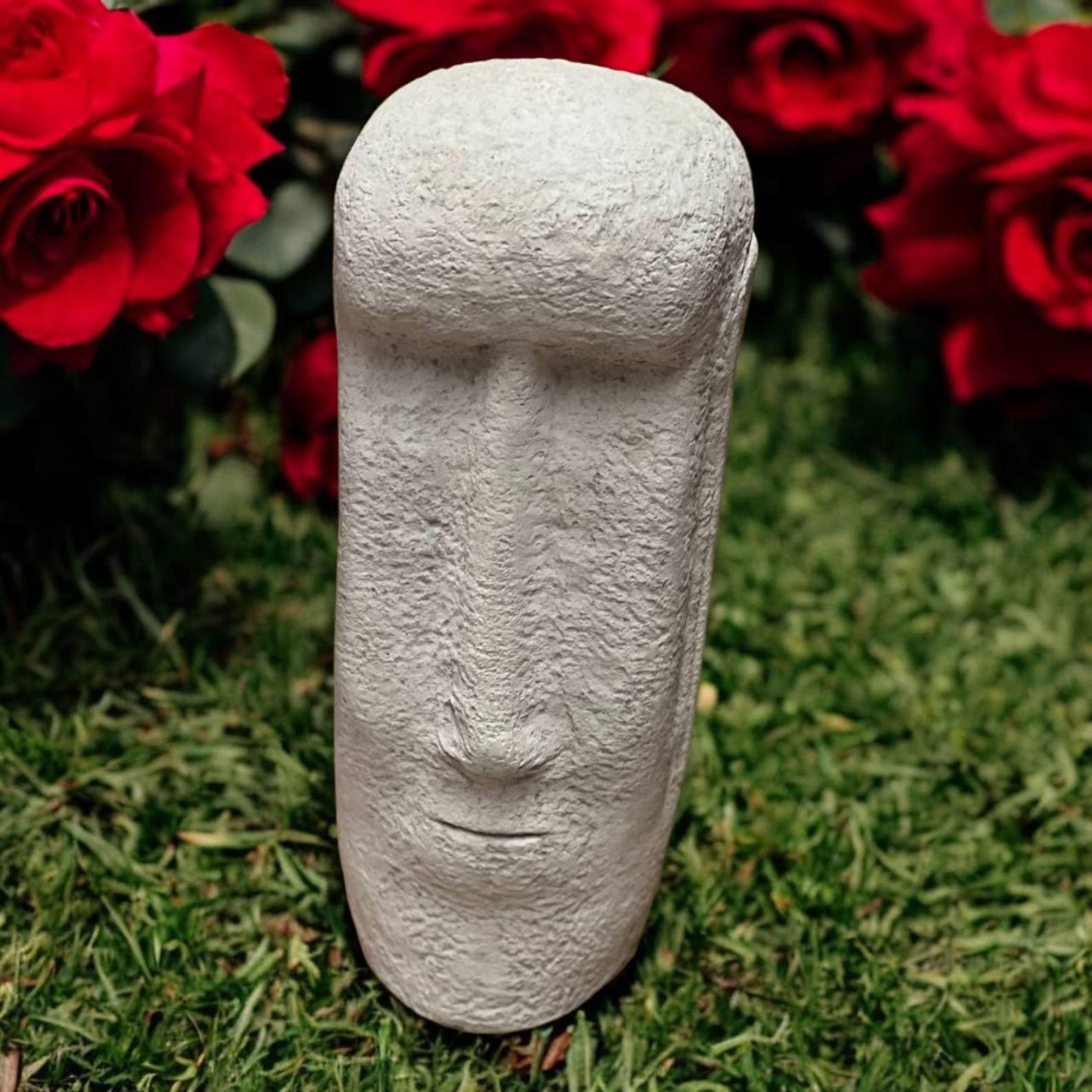 Easter Island Style Decoration Moai Head Figure Concrete Moai Head ...