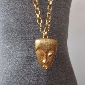 Vintage Pakula Necklace Figural Tribal Pendant & Chain in - Etsy
