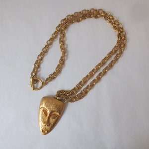 Vintage Pakula Necklace Figural Tribal Pendant & Chain in - Etsy