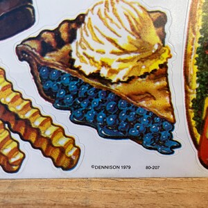 Vintage Dennison Stickers, 1979 Junk Food 80-207, Full Sheet! - Etsy