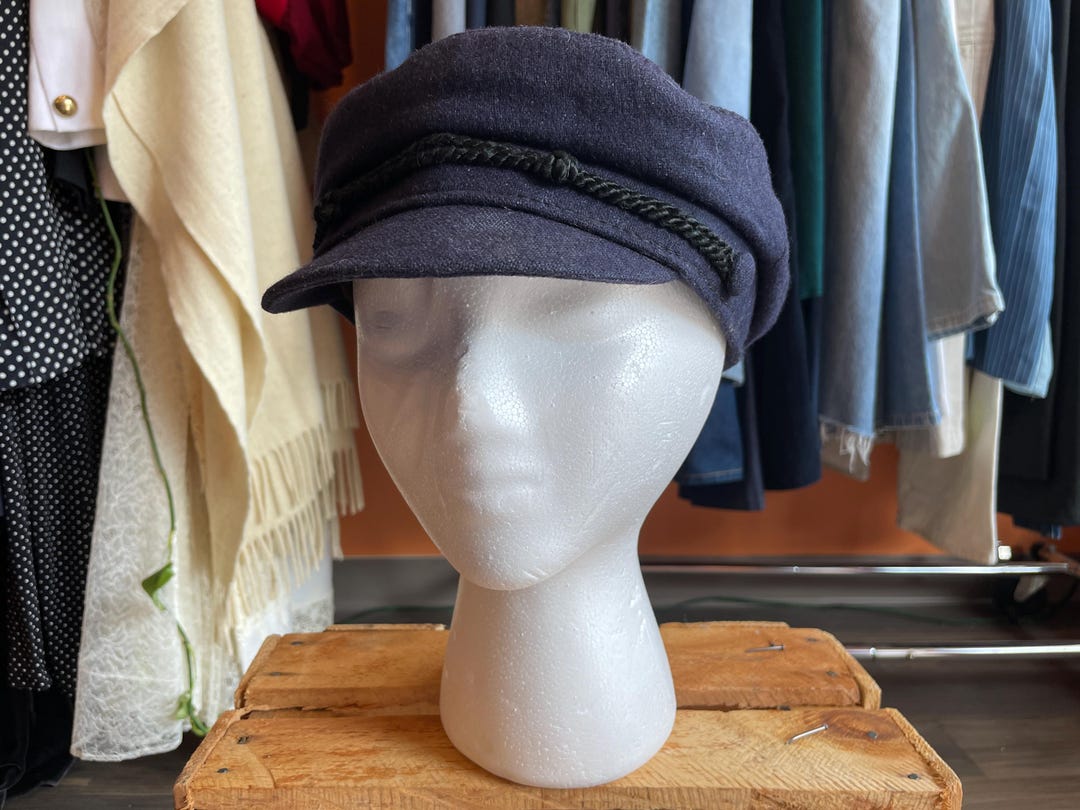 Vintage the Ringo Cap, 1960s Ringo Starr Fisherman's Cap, Navy Wool W ...