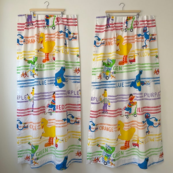 Sesame Street Curtains - Etsy Australia