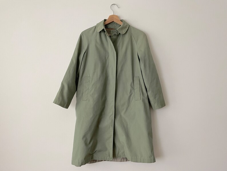 Vintage Trench Coat 1960s Miss Brent Hidden Button Panel - Etsy