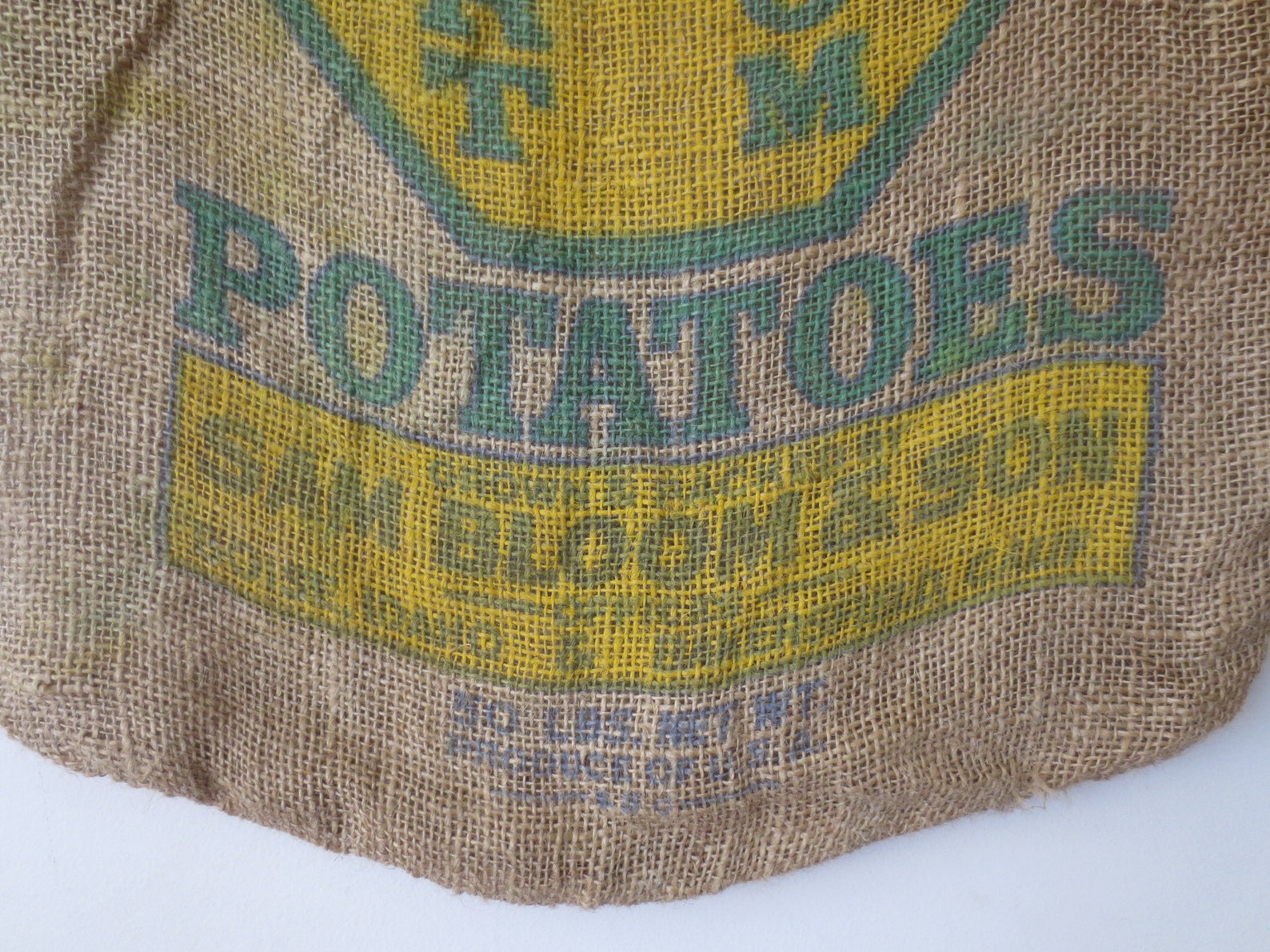 Vintage 1900s Burlap Potato Sack Desert Bloom Potatoes US No - Etsy